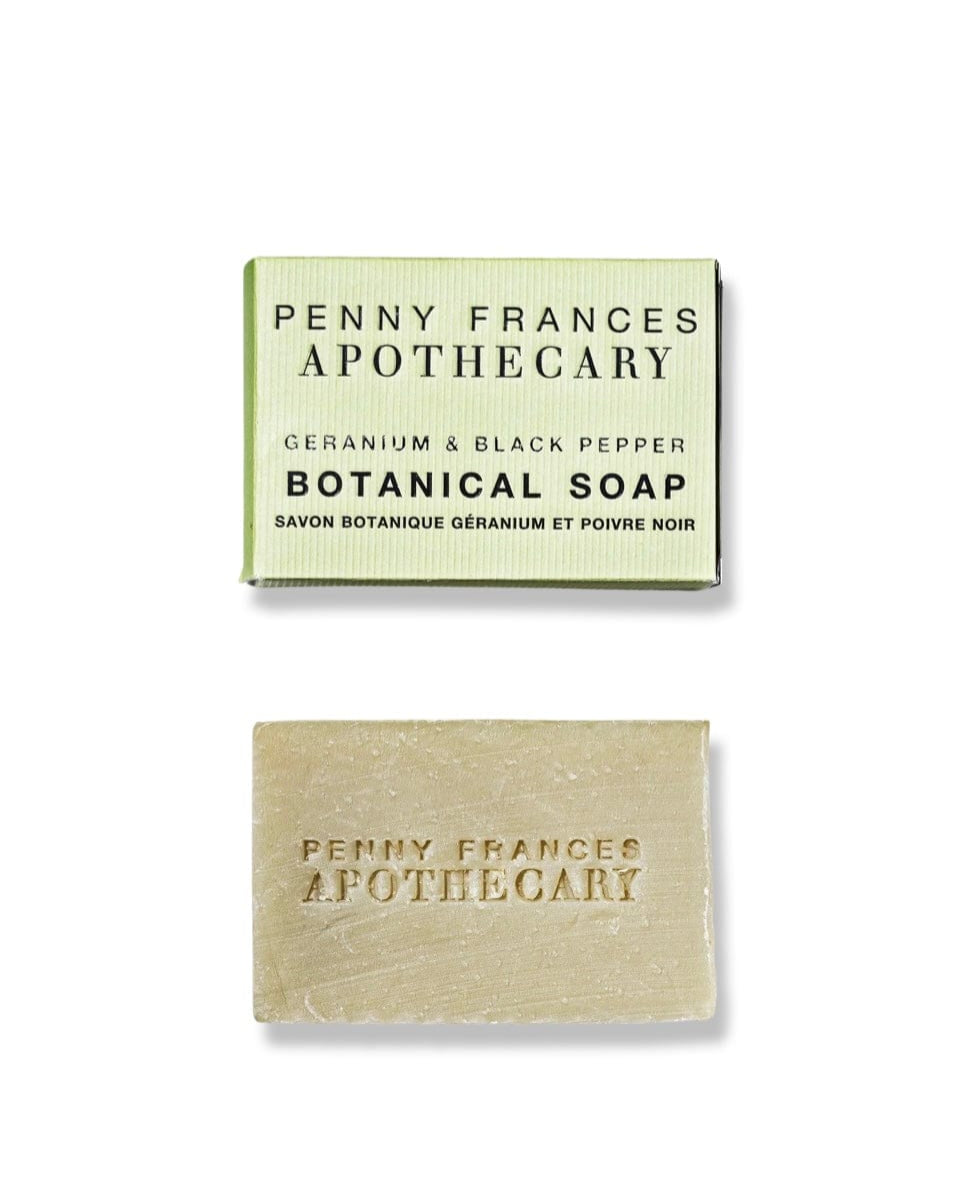 Penny Frances Apothecary Botanical Soap Geranium & Black Pepper – La ...